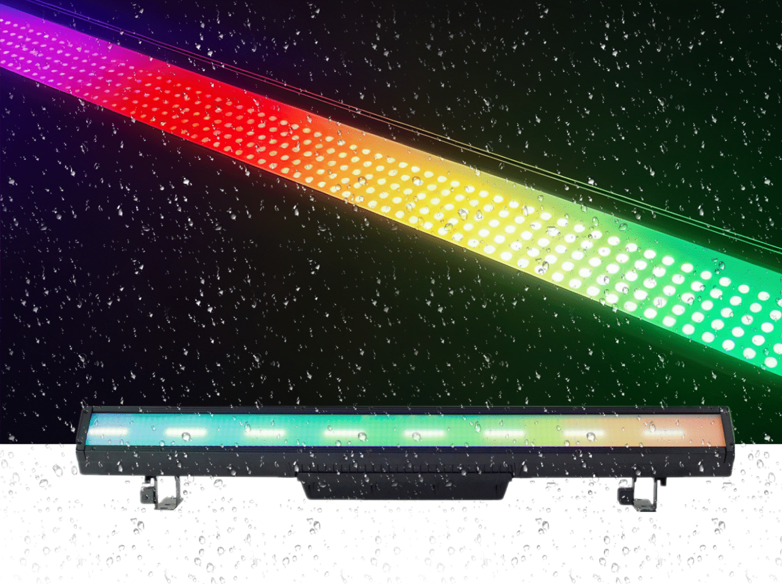LIRO-LITE IP65 Strobe Pixel 672 x 0.5W RGB LED Wall Washer Led Bars ...